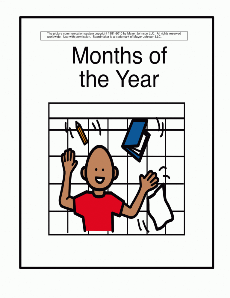 Month's of the Year » Autism Adventures