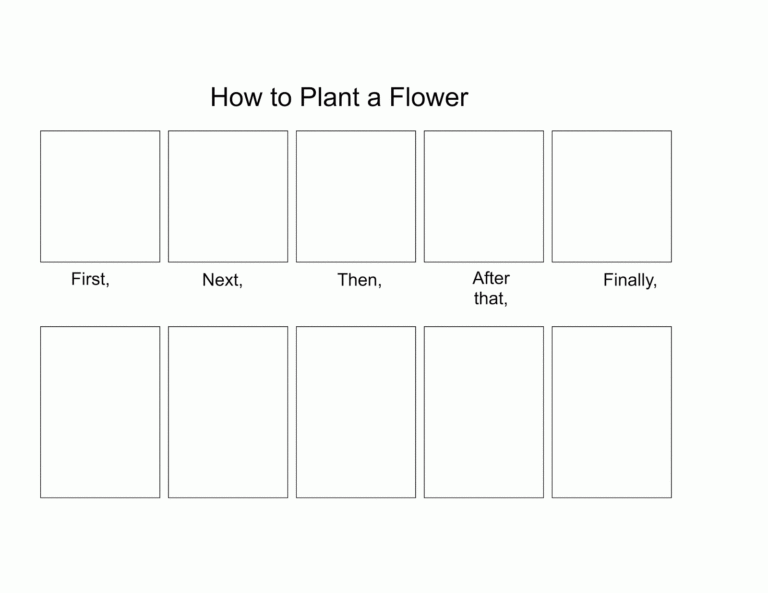 How to Plant a Flower Flow Map » Autism Adventures