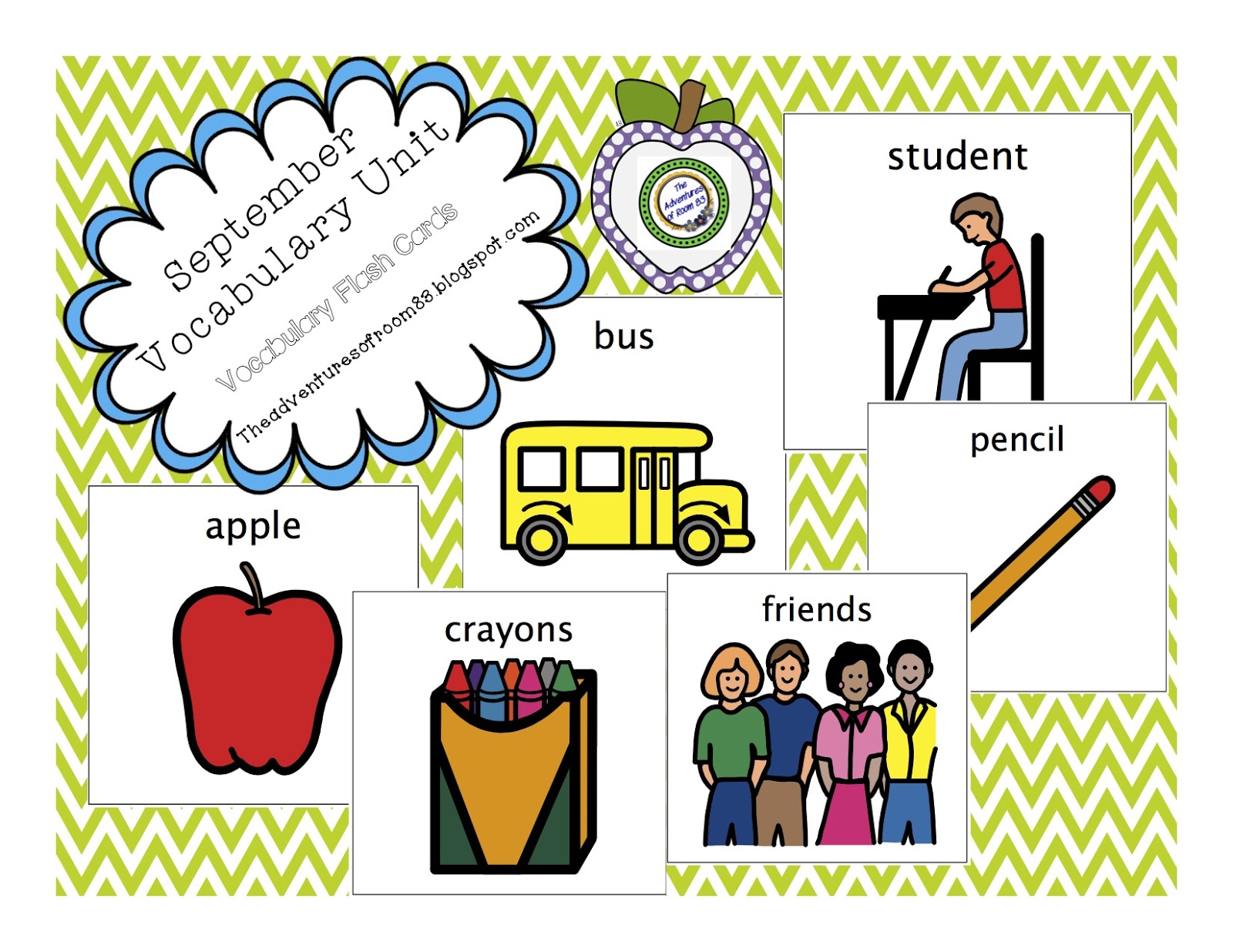 September Vocabulary Unit » Autism Adventures