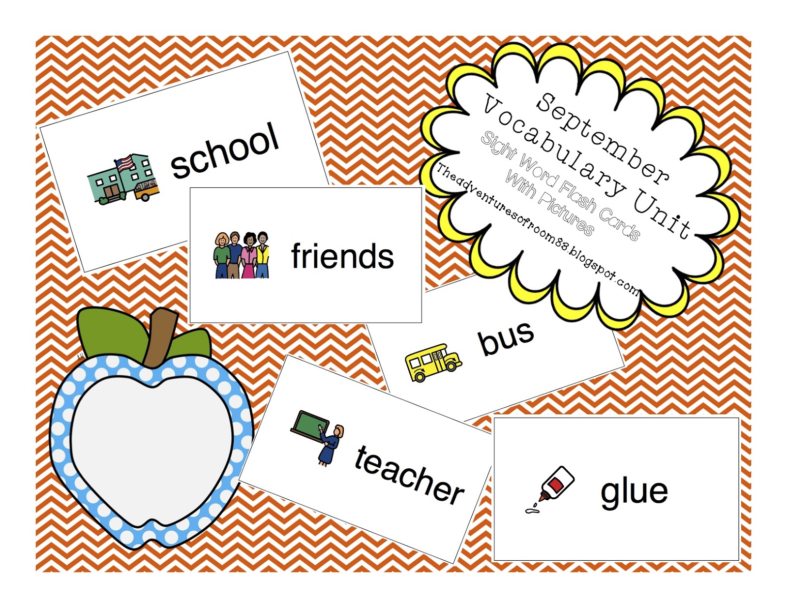 September Vocabulary Unit » Autism Adventures