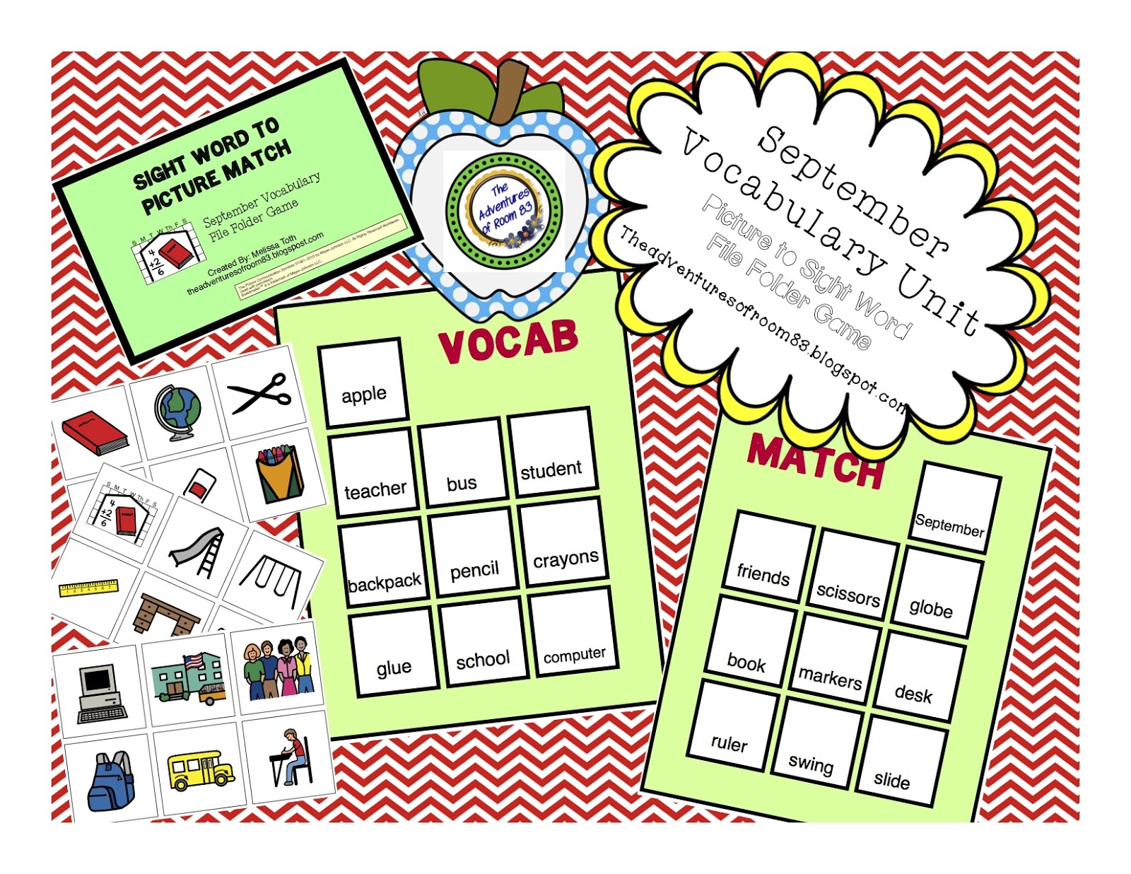 September Vocabulary Unit » Autism Adventures