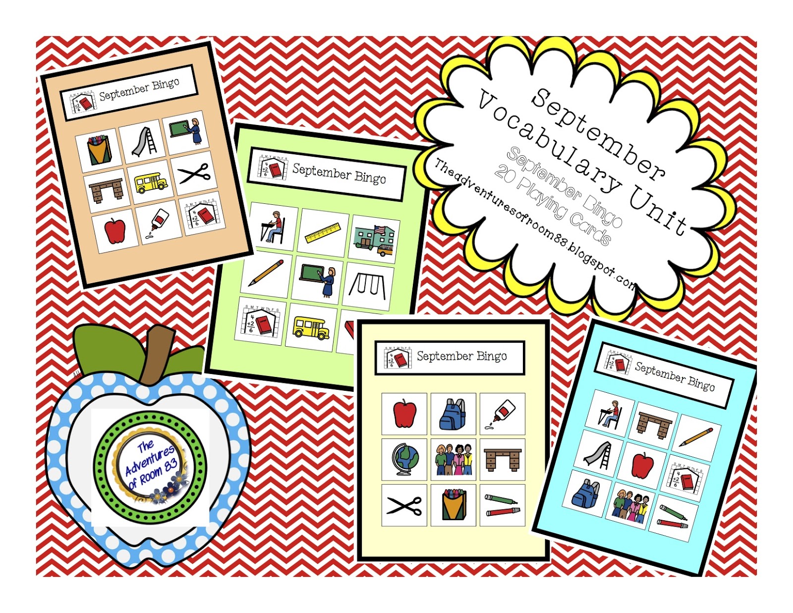 September Vocabulary Unit » Autism Adventures