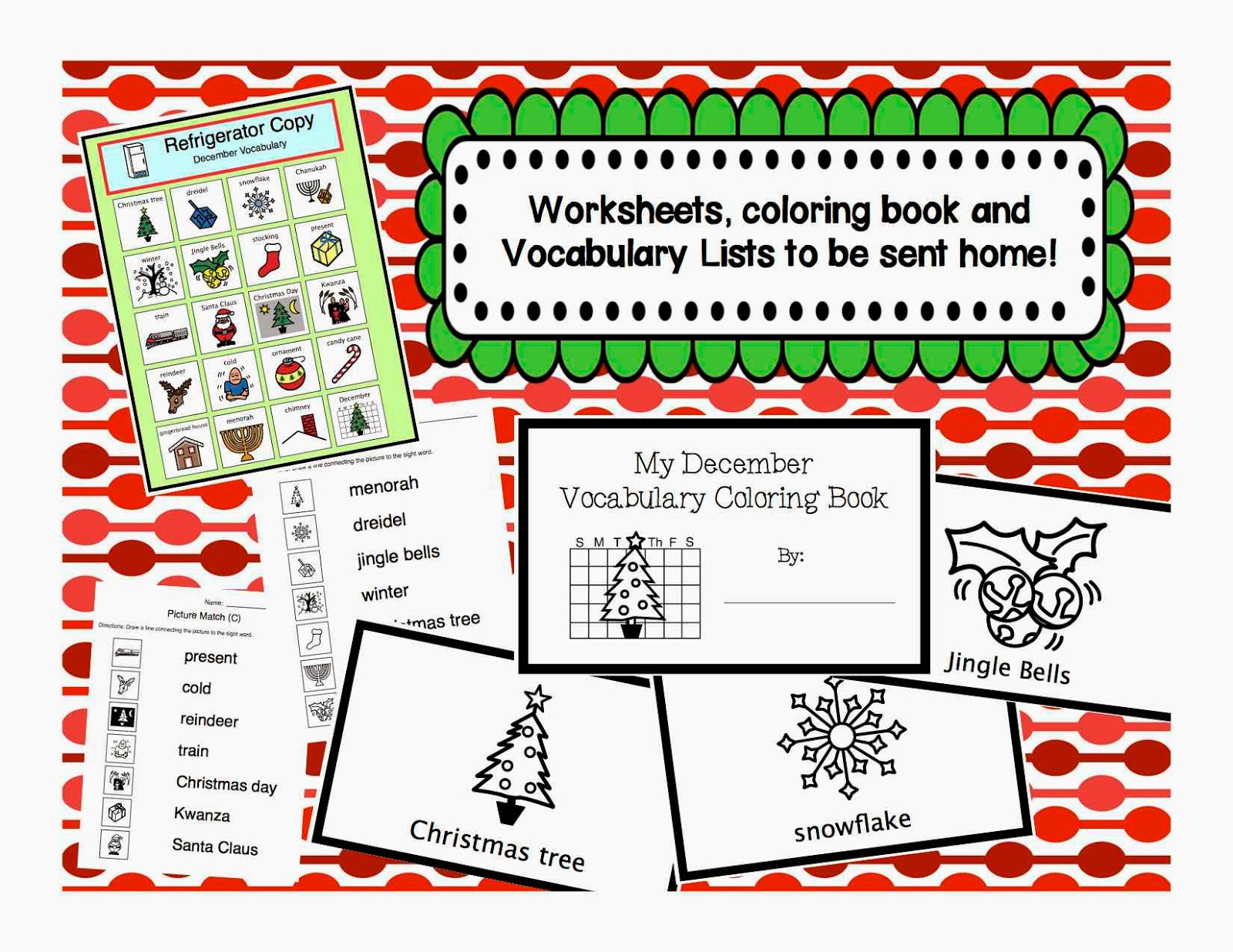 December Vocabulary Bundle! » Autism Adventures