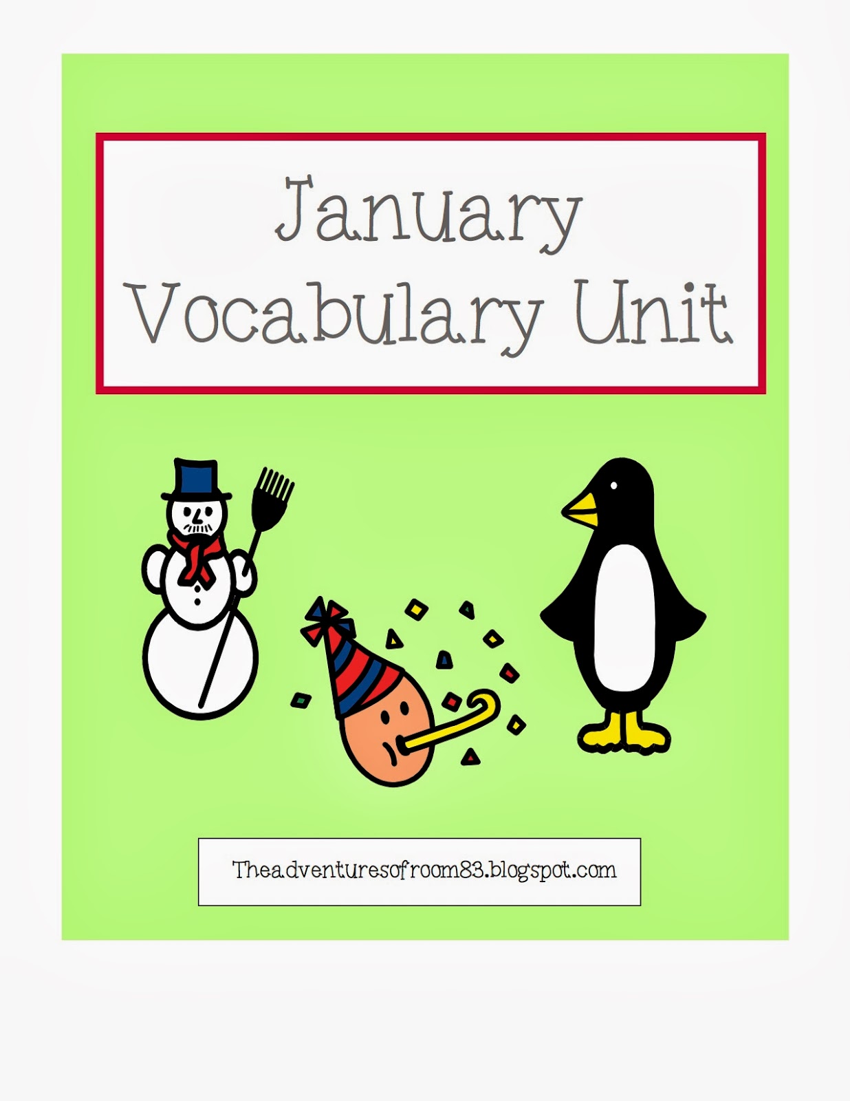 January Vocabulary Unit! » Autism Adventures