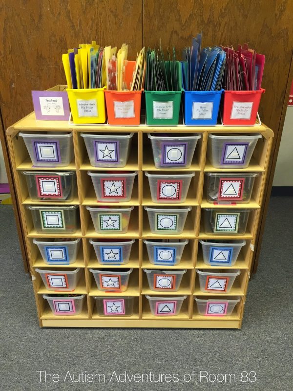 Organizing and Storing Binder Tasks - Autism Adventures