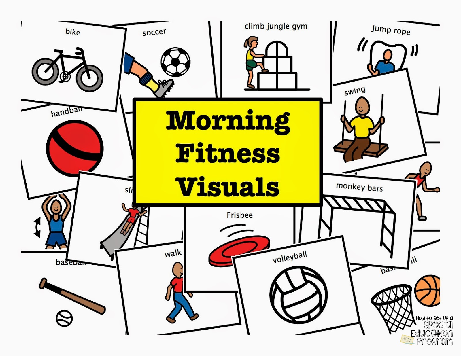 Special Education Classroom Daily Schedule- Morning Fitness and Morning ...