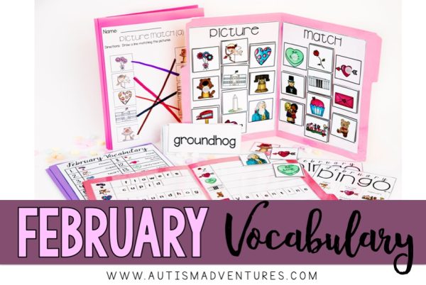 February Vocabulary Words in the Classroom » Autism Adventures