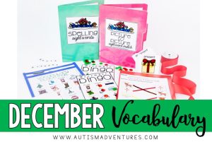 December Vocabulary Words in the Classroom » Autism Adventures