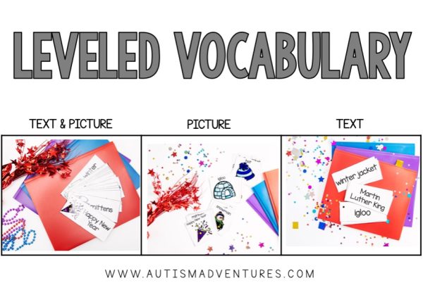January Vocabulary Words in the Classroom » Autism Adventures