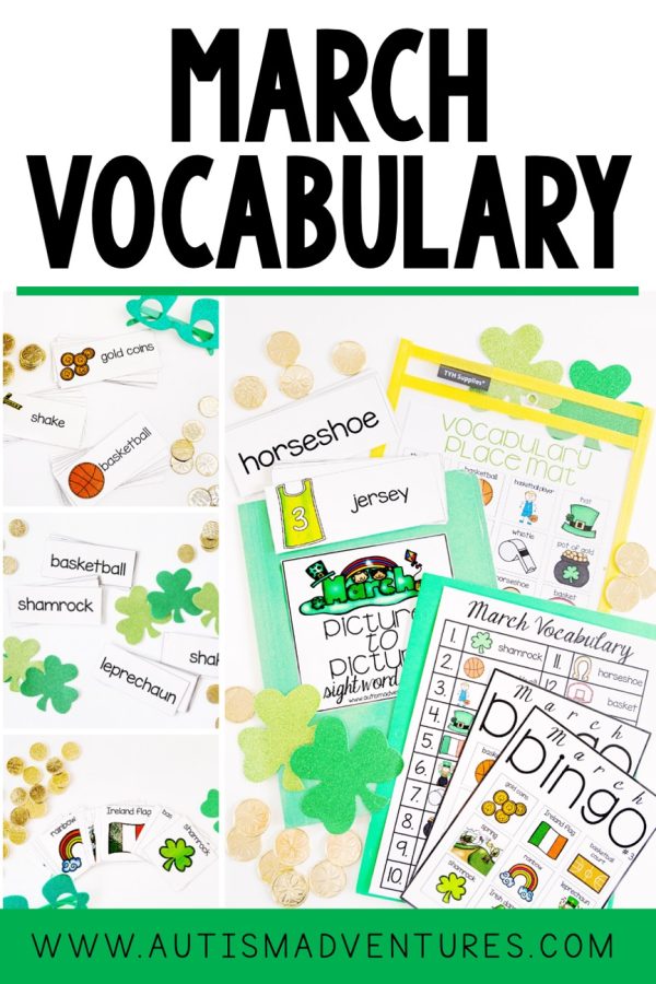 March Vocabulary Words in the Classroom » Autism Adventures