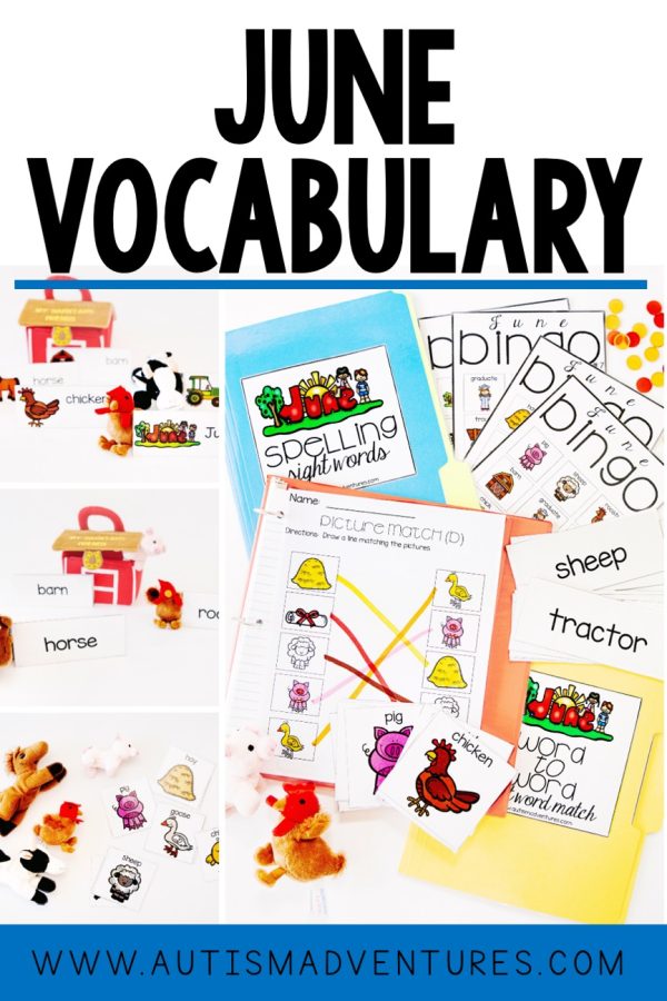 June Vocabulary Words in the Classroom » Autism Adventures