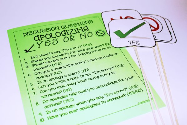 Apologizing: Behavior Basics » Autism Adventures