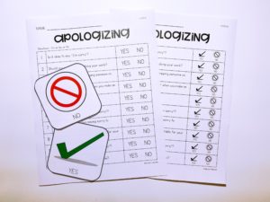 Apologizing: Behavior Basics » Autism Adventures