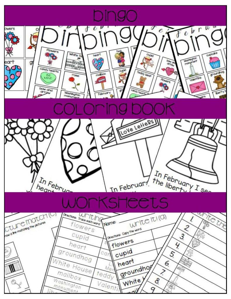 February Vocabulary Unit- for Student’s with Special Needs - Autism ...