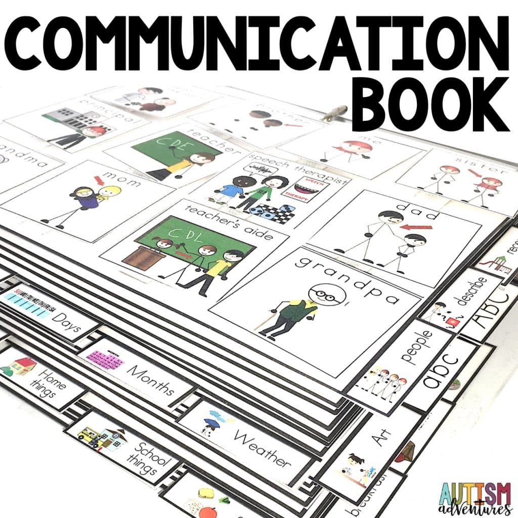Communication Book, Editable Communication Boards with Visuals and Tabs ...