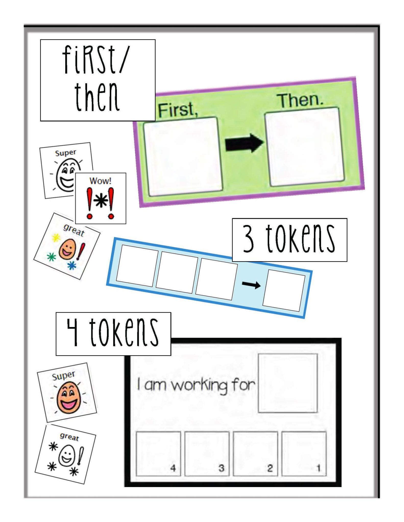 Working Cards- Positive Reinforcement Pack » Autism Adventures