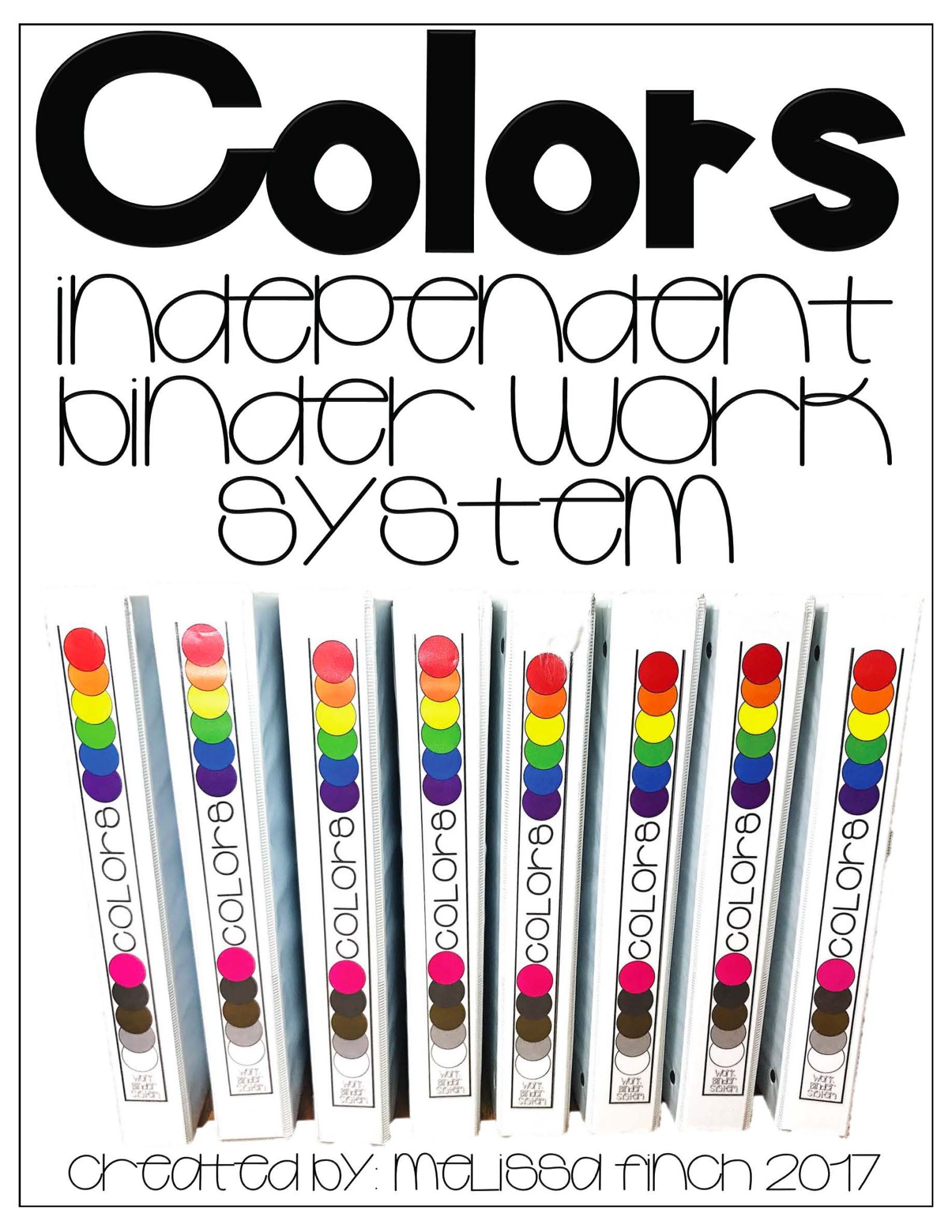 Colors- Binder Basics Work System » Autism Adventures