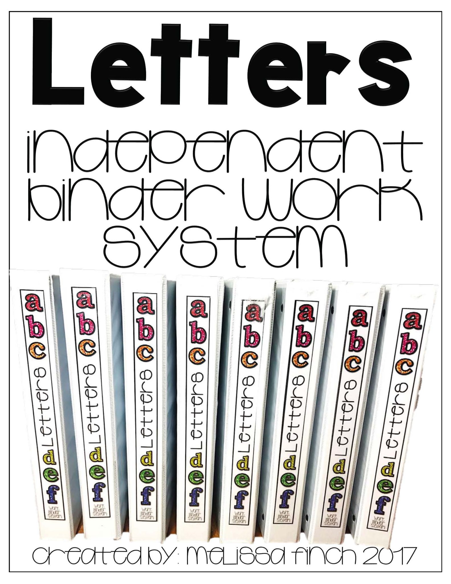 Identifying Letters- Binder Basics Work System » Autism Adventures