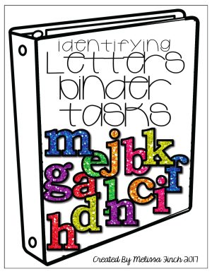 Identifying Letters- Binder Basics Work System » Autism Adventures