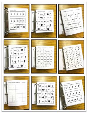 Identifying Numbers- Binder Basics Work System - Autism Adventures