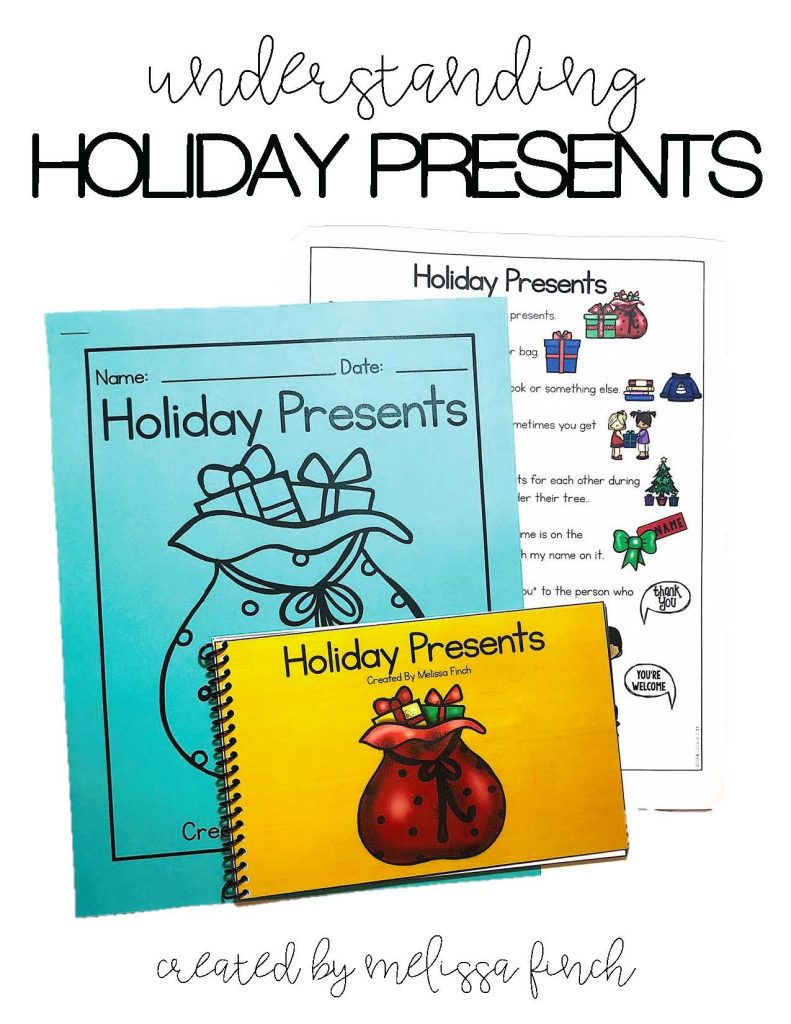 Holiday Presents- Social Narrative for Student's with Special Needs ...