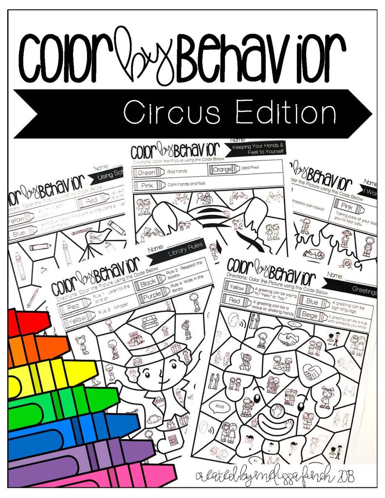 Circus – Color By Behavior - Autism Adventures