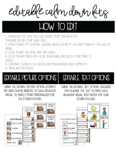 Calm Down Kit Primary Bundle- Social Emotional Learning Strategies and ...