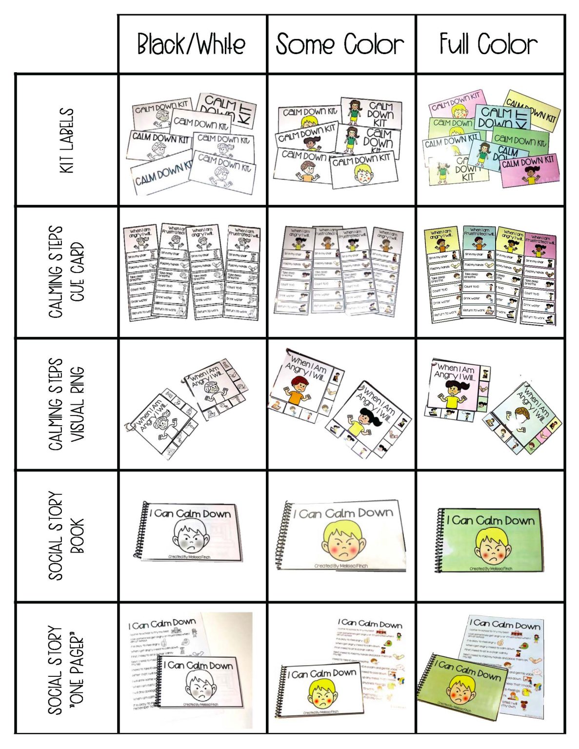 Calm Down Kit Primary Bundle- Social Emotional Learning Strategies and ...