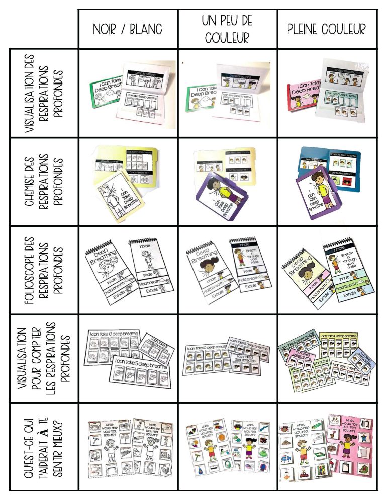 FRENCH Calm Down Kit- Visual Behavioral Management Tools for the ...