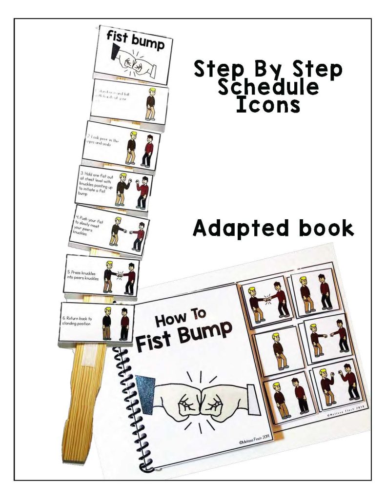How to Fist bump- Morning Meeting Greeting Visuals - Autism Adventures