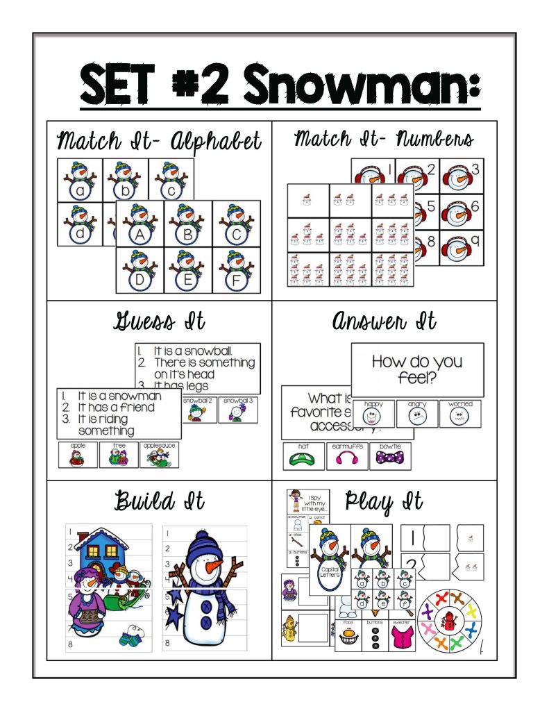 Interactive Bulletin Board Set- DECEMBER » Autism Adventures