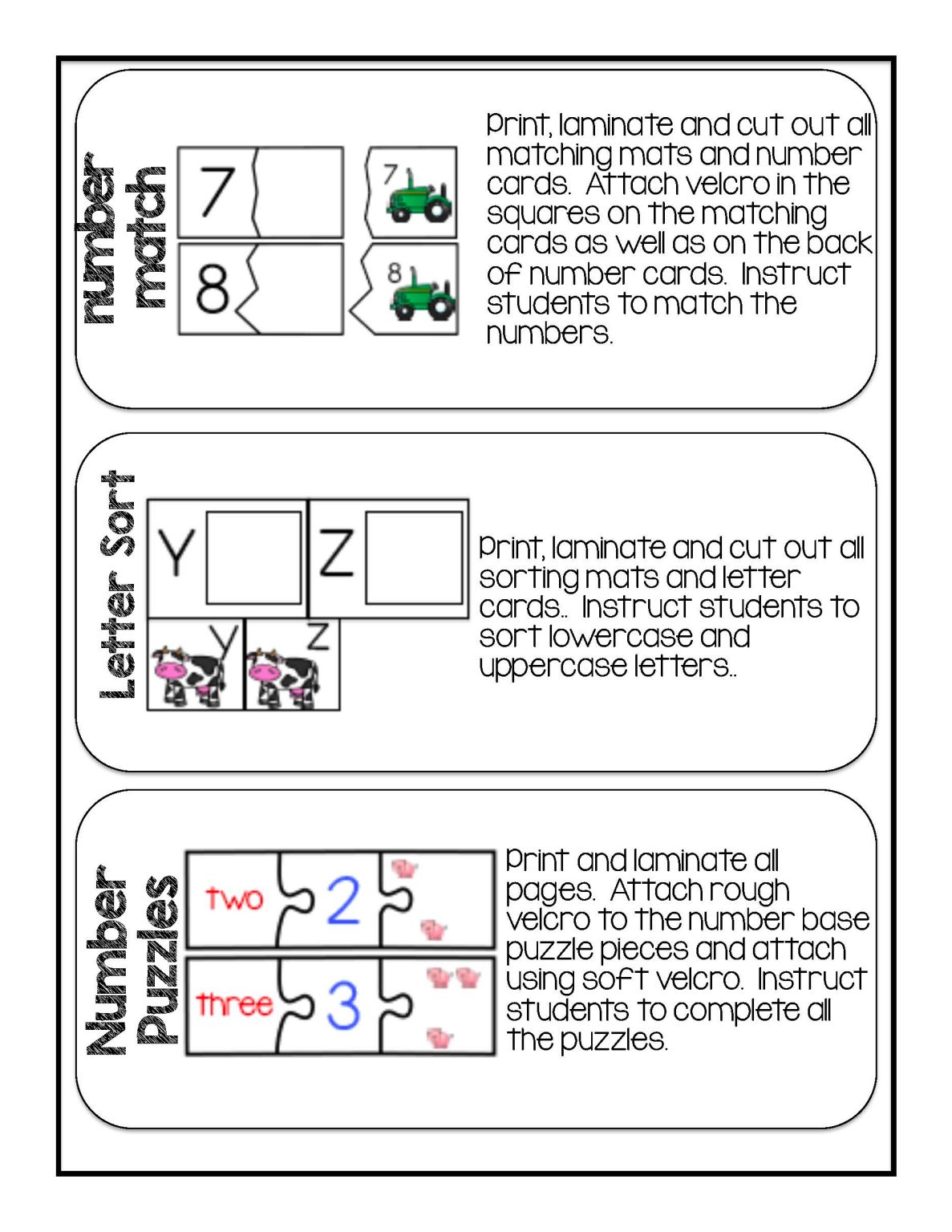 Interactive Bulletin Board Set- JUNE » Autism Adventures