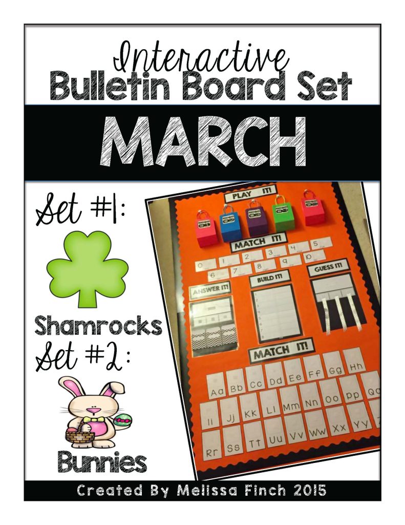 Interactive Bulletin Board Set- March » Autism Adventures