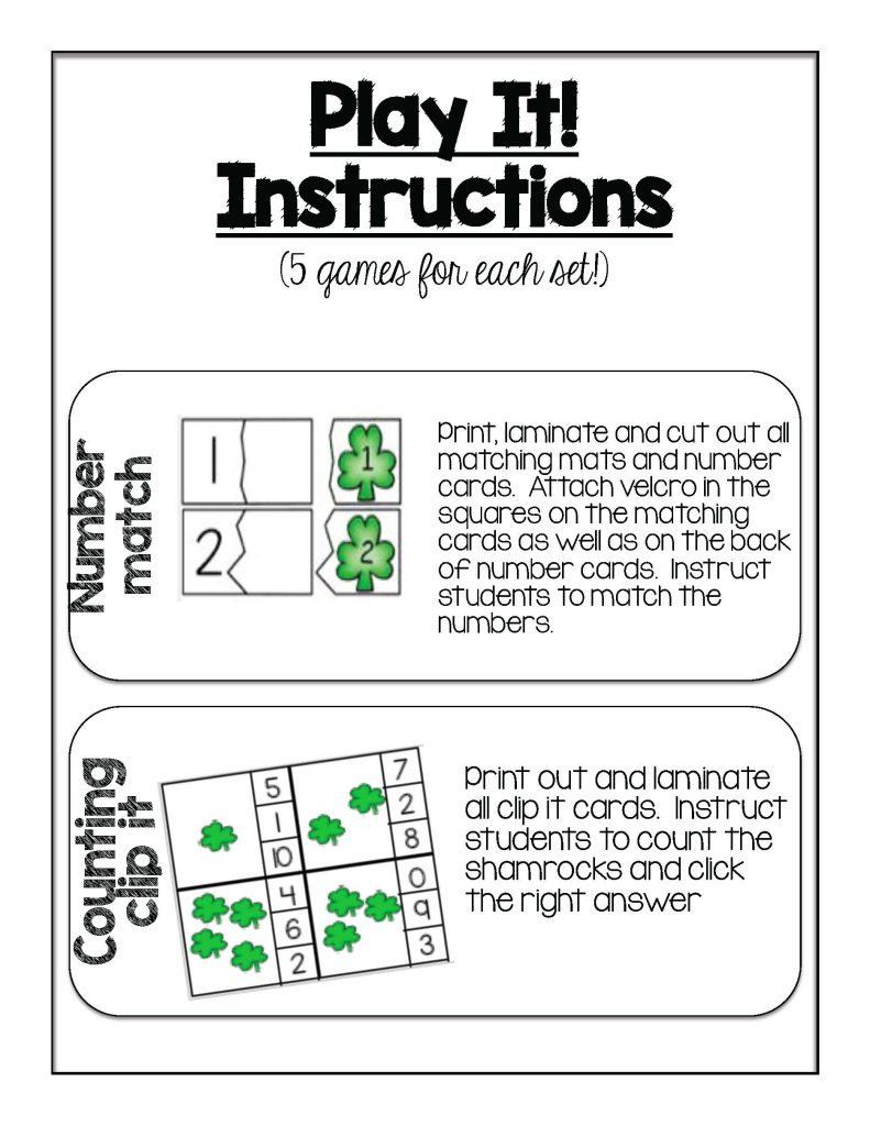 Interactive Bulletin Board Set- March - Autism Adventures