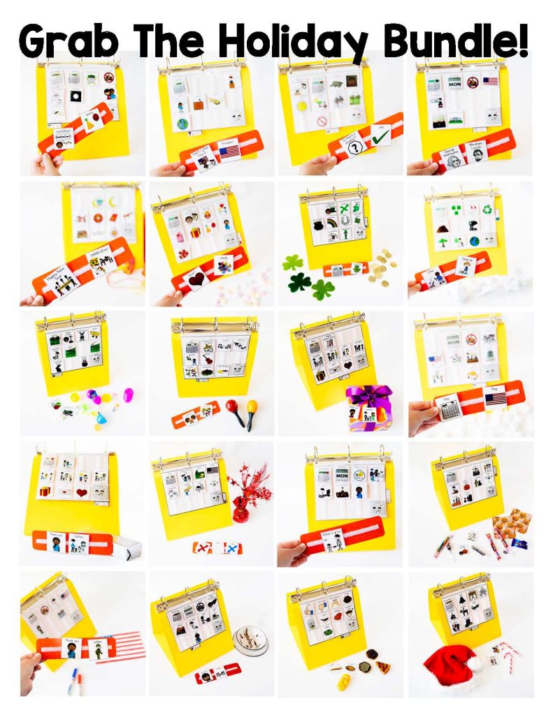 Valentine's Day Holiday Communication Book/Board » Autism Adventures