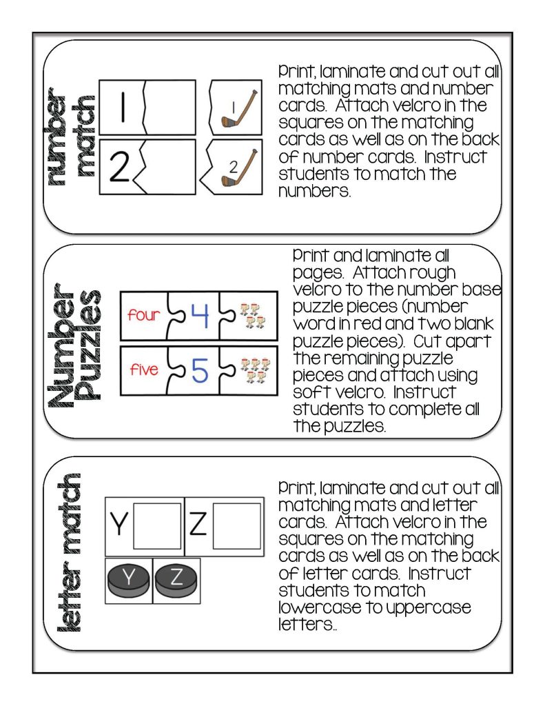Interactive Bulletin Board Set- SPORTS SET » Autism Adventures