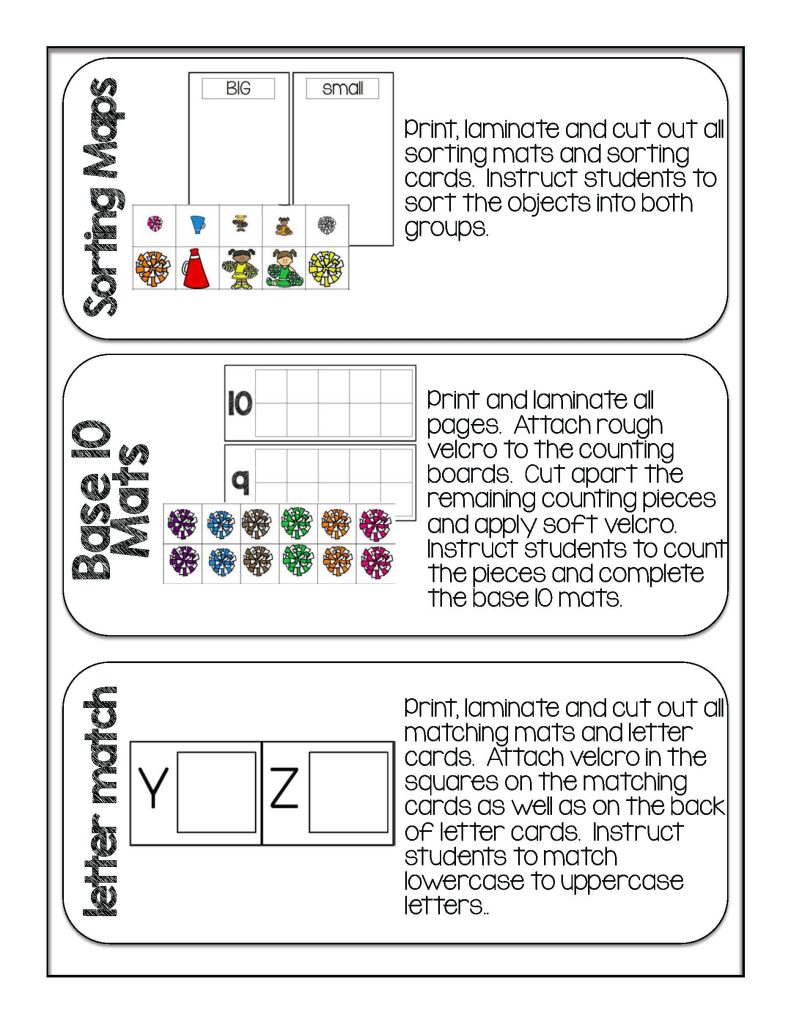 Interactive Bulletin Board Set- SPORTS SET » Autism Adventures