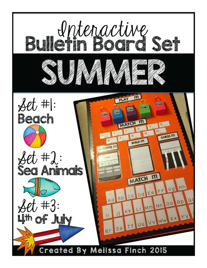 Interactive Bulletin Board Set- SUMMER » Autism Adventures