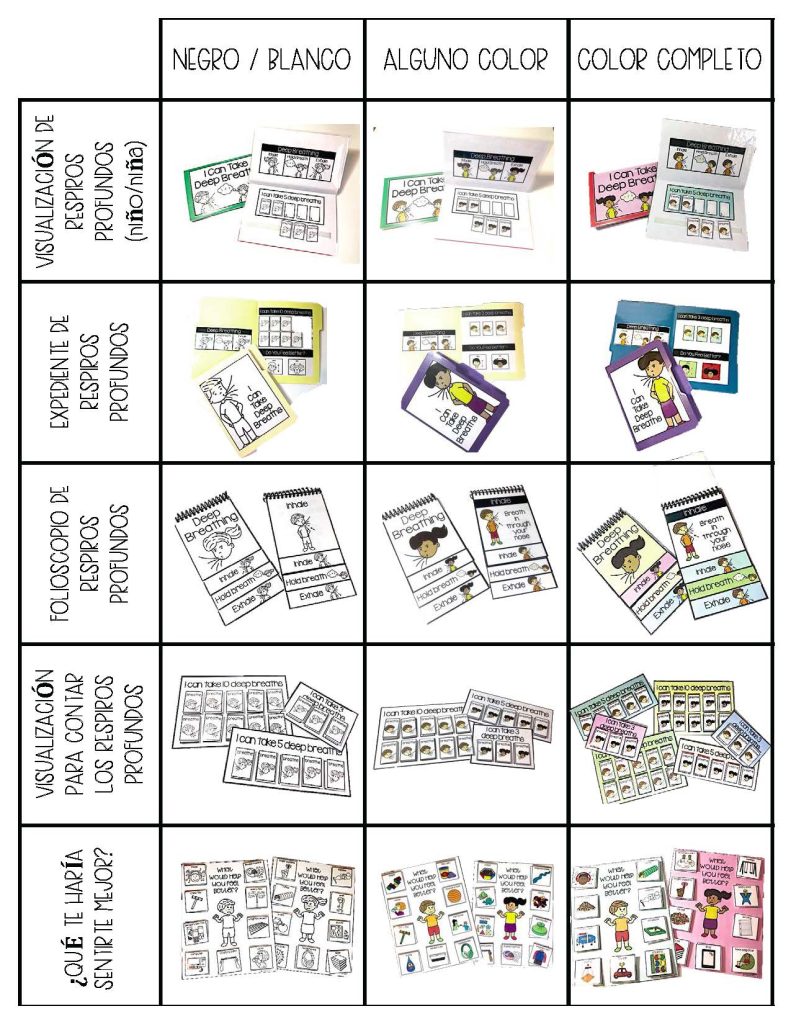 SPANISH Calm Down Kit- The Primary Grade Bundle » Autism Adventures