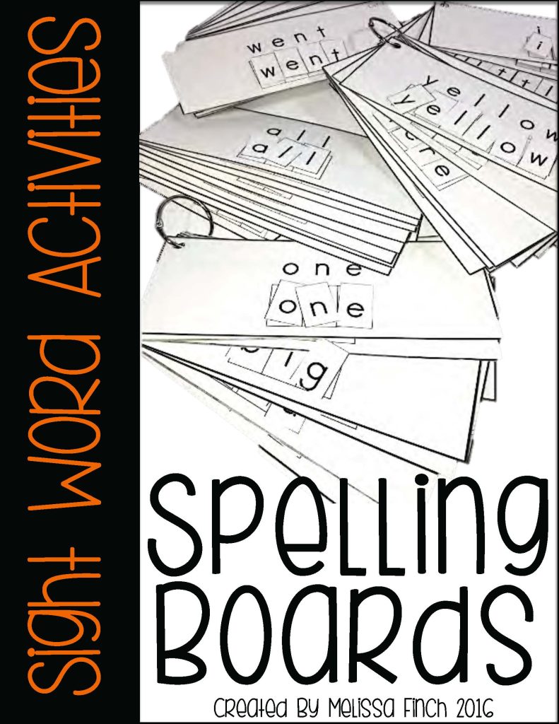 Spelling Board Sight Word Activities- For Special Education » Autism ...