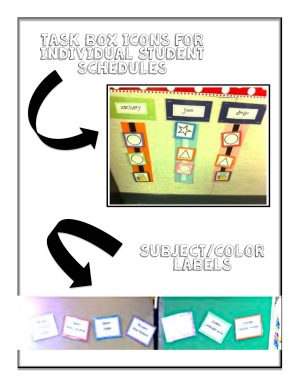 Task Box Labels - Autism Adventures
