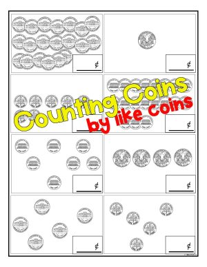 Counting Like Coins up to $1.00- Daily Math Practice » Autism Adventures