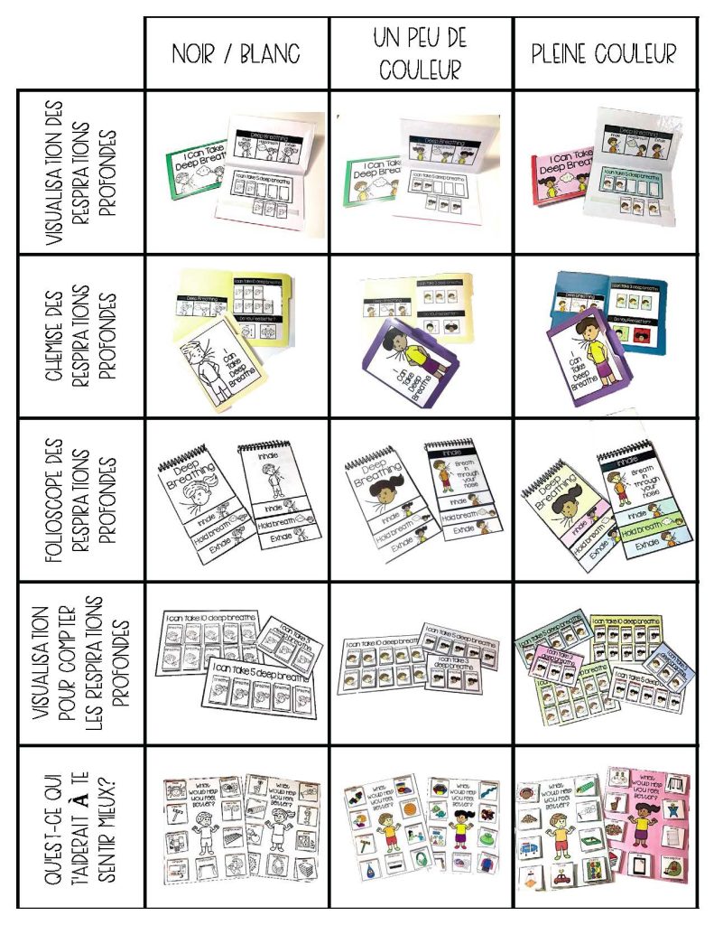 FRENCH Calm Down Kit- The Primary Grade Bundle » Autism Adventures