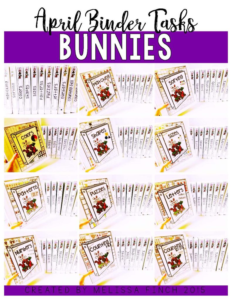 Bunny Binder- Binder Basics Work System » Autism Adventures