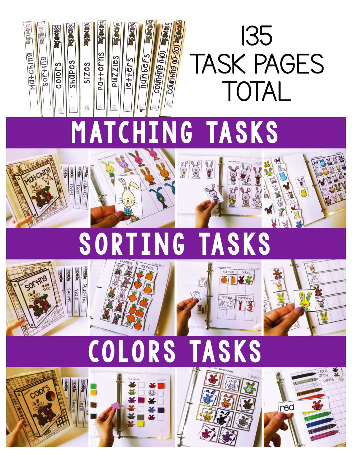 Bunny Binder- Binder Basics Work System » Autism Adventures