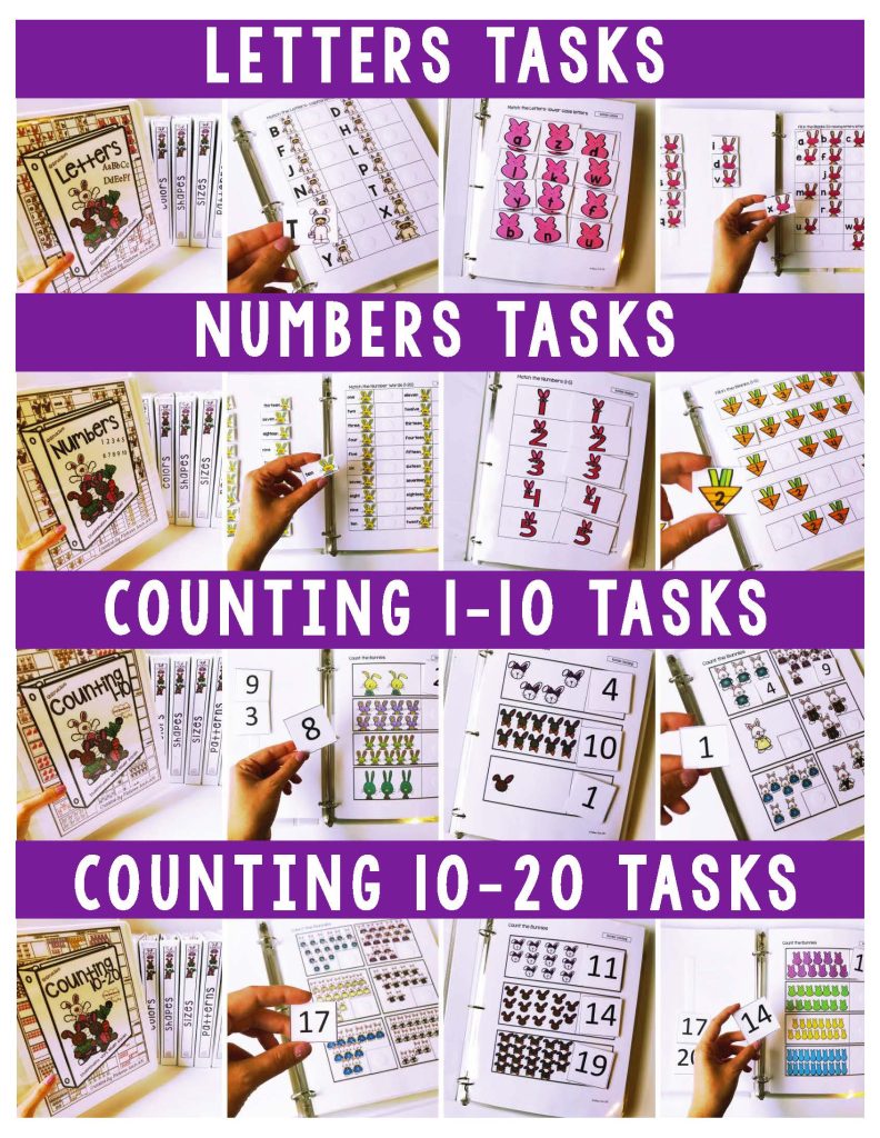 Bunny Binder- Binder Basics Work System » Autism Adventures