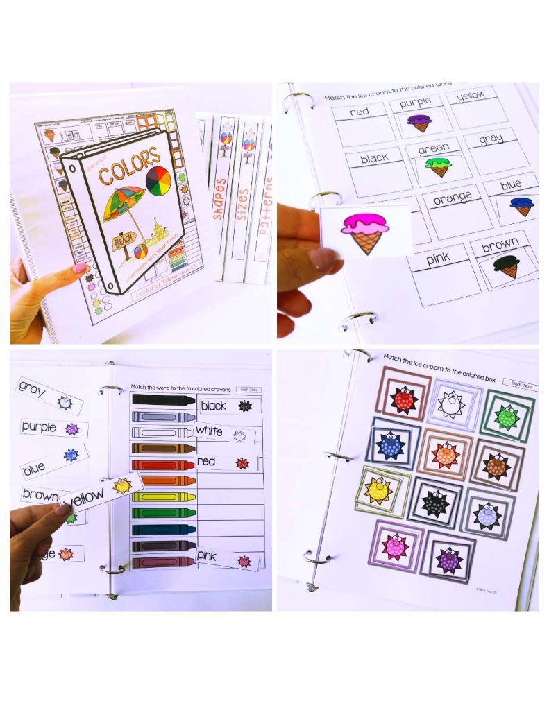 BEACH Binder- Binder Basics Work System » Autism Adventures