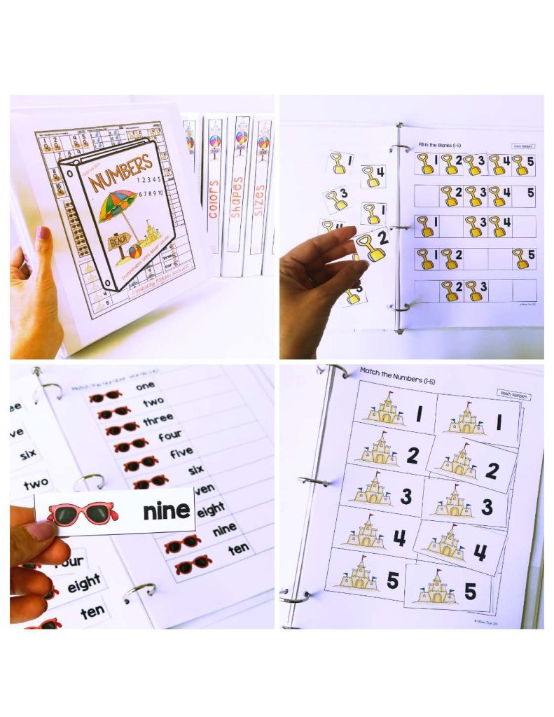 BEACH Binder- Binder Basics Work System » Autism Adventures