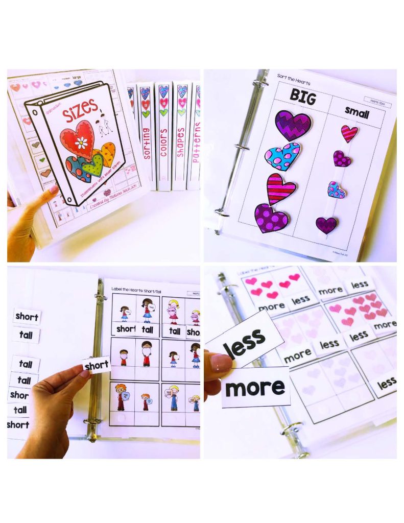 Hearts Binder- Binder Basics Work System » Autism Adventures