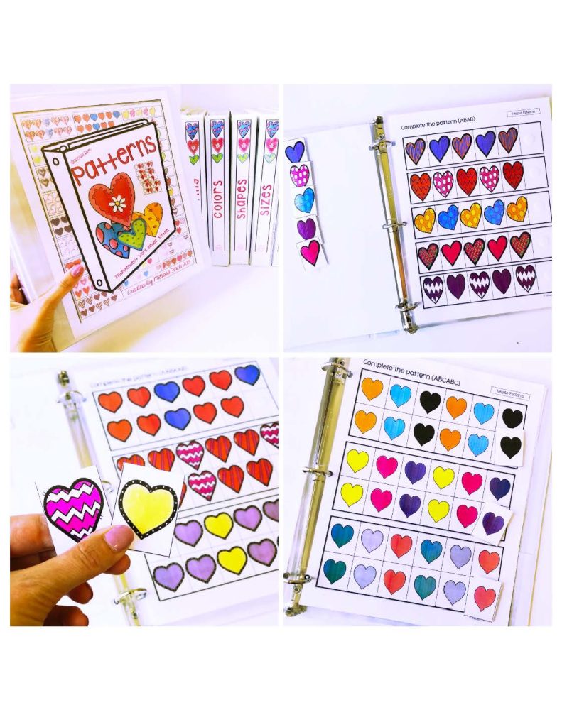 Hearts Binder- Binder Basics Work System » Autism Adventures